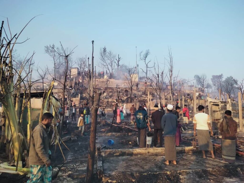 Soutien humanitaire du HHRD au milieu des incendies de camp des ...